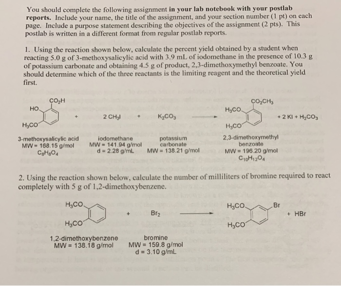 Solved You should complete the following assignment in your | Chegg.com
