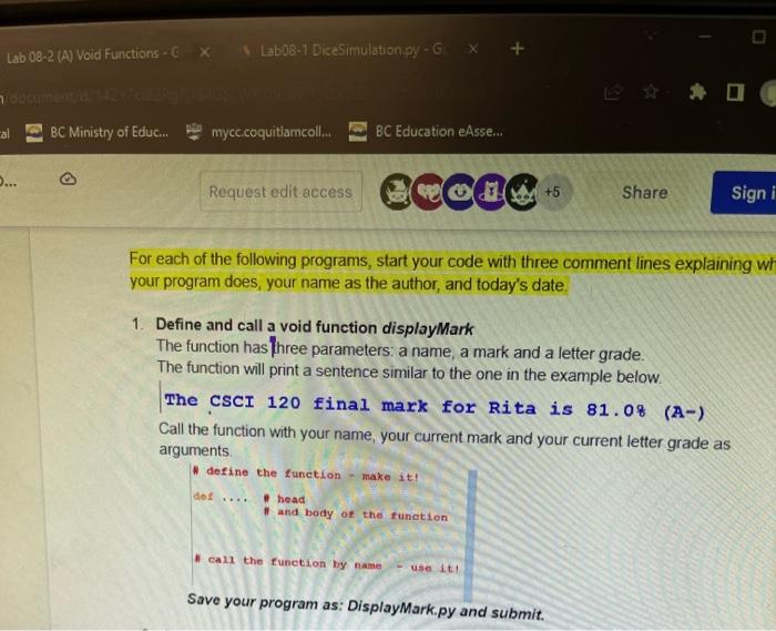 Solved For each of the following programs, start your code | Chegg.com