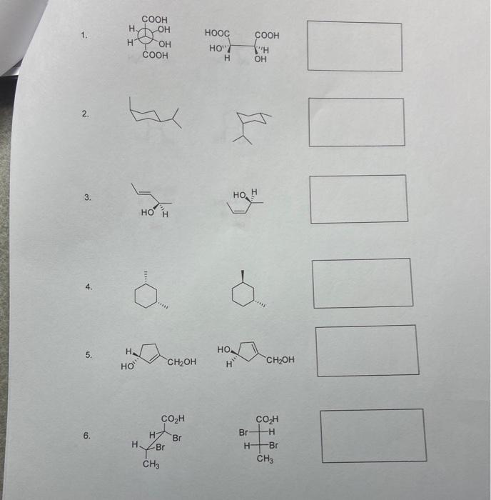 Solved 3. Determine the RS configurations of all the chiral | Chegg.com