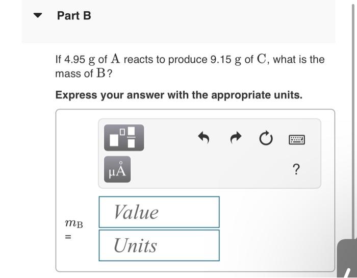 Solved Consider the general chemical equation 3 A+B→2C. Part | Chegg.com