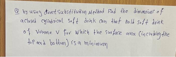 Solved Q By Using Direct Substitution Method Find The
