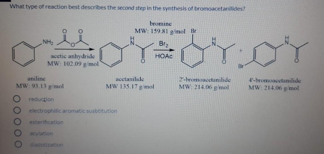 Solved What type of reaction best describes the second step | Chegg.com
