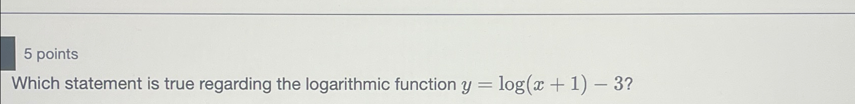 Solved 5 pointsWhich statement is true regarding the | Chegg.com Solved 5 pointsWhich statement is true regarding the | Chegg.com