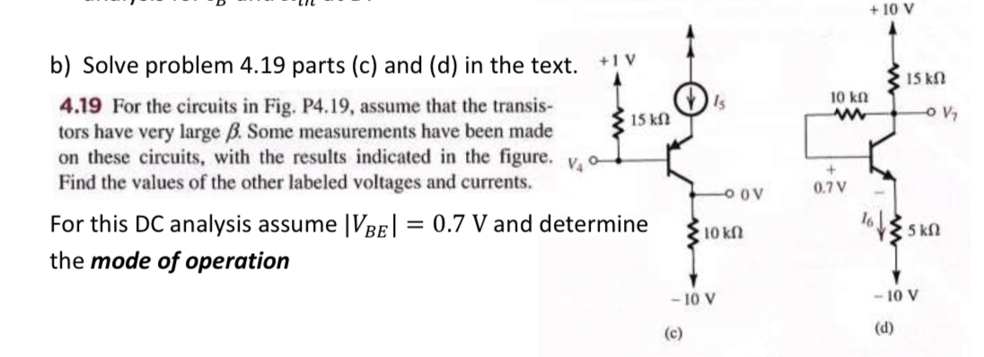 Solved b) ﻿Solve problem 4.19 ﻿parts (c) ﻿and (d) ﻿in the | Chegg.com