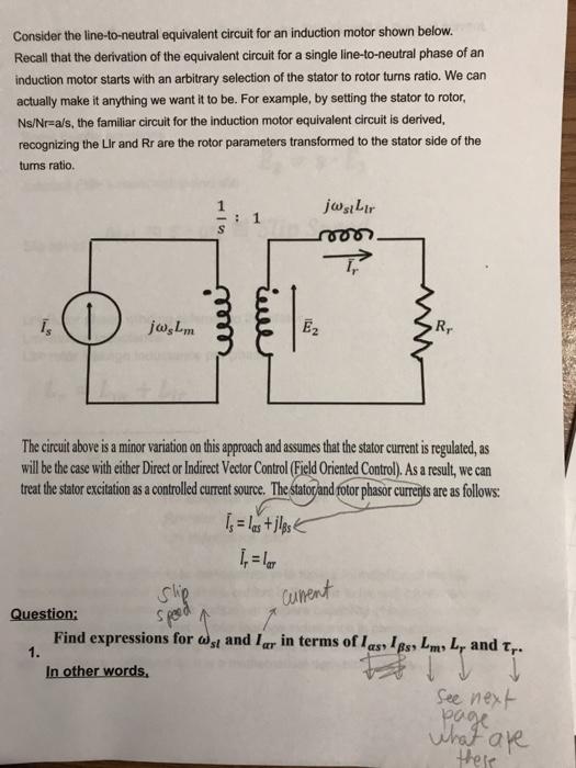Solved Consider the line-to-neutral equivalent circuit for | Chegg.com