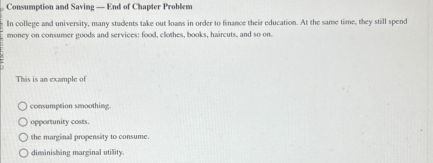Solved Consumption and Saving - ﻿End of Chapter ProblemIn | Chegg.com