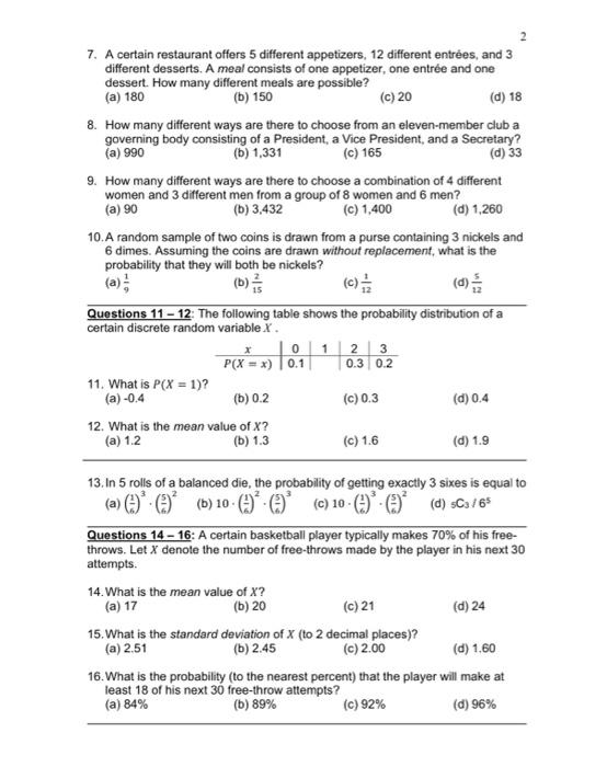 Solved Math 1401 Elementary Statistics Name Robinson, | Chegg.com