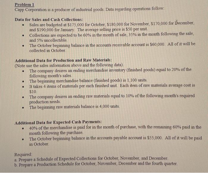 Solved ( please need help with this question!)Problem 1 Capp | Chegg.com