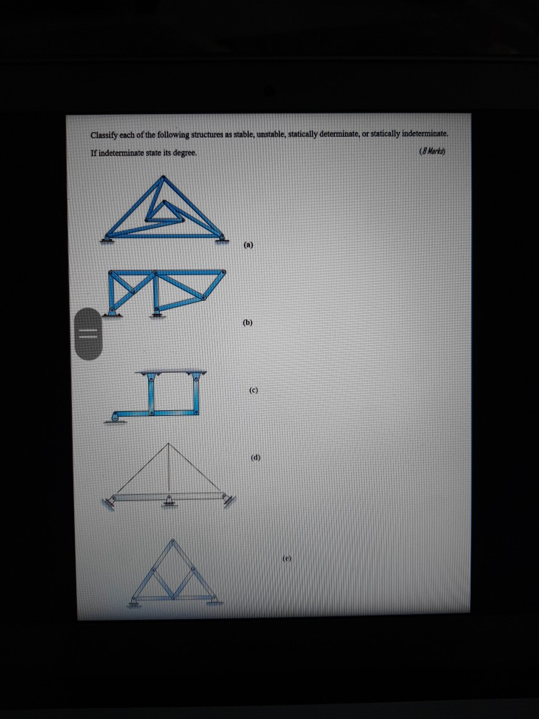 Solved Classify each of the following structures as stable, | Chegg.com