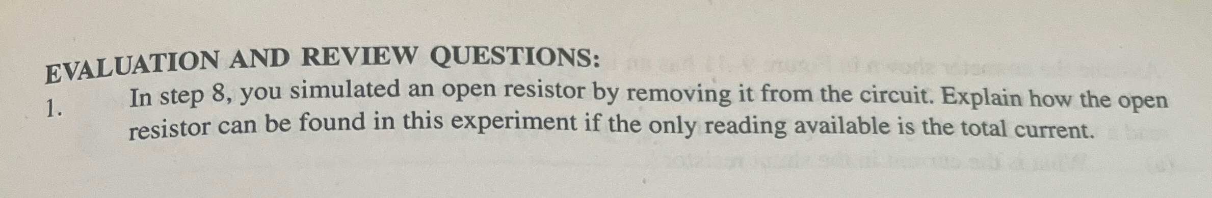 Solved EVALUATION AND REVIEW QUESTIONS:In step 8, ﻿you | Chegg.com