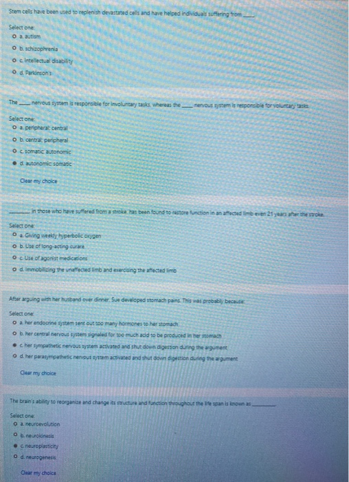Solved Stem cells have been used to replenish devastated | Chegg.com