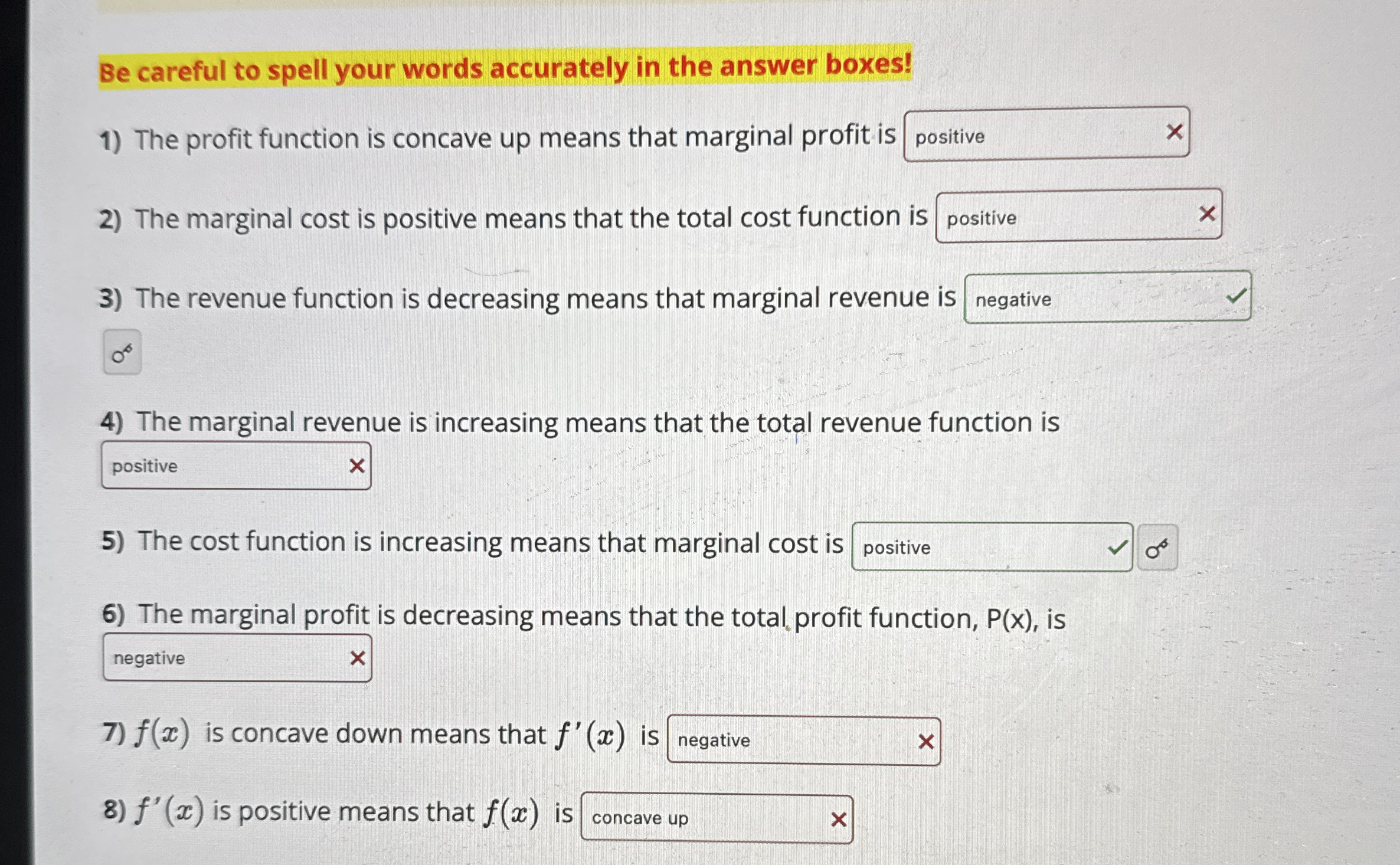 Solved Be careful to spell your words accurately in the | Chegg.com