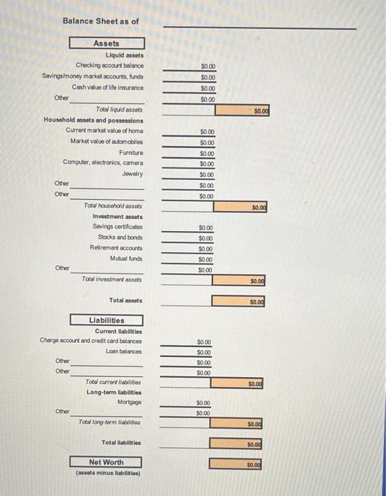 This week you will be filling out a person balance | Chegg.com