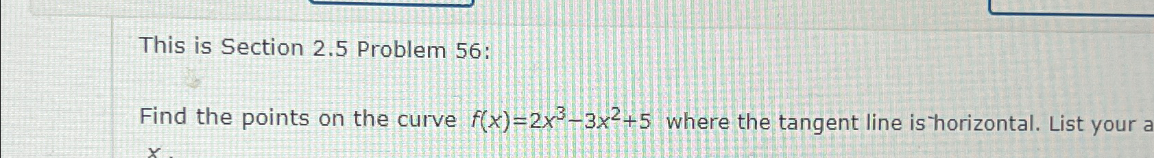 Solved This is Section 2.5 ﻿Problem 56:Find the points on | Chegg.com