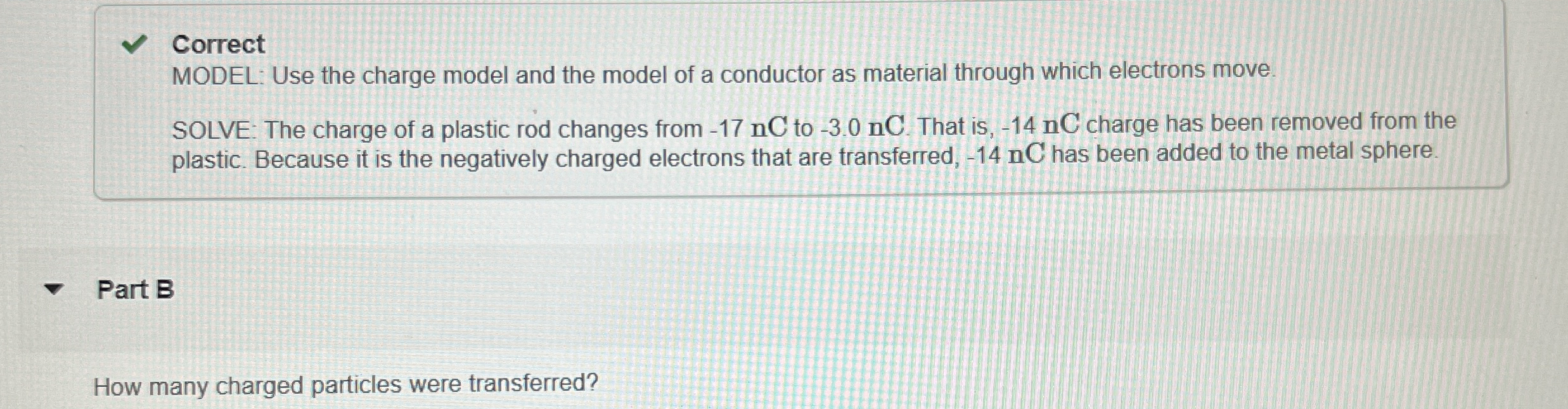CorrectMODEL: Use the charge model and the model of a | Chegg.com