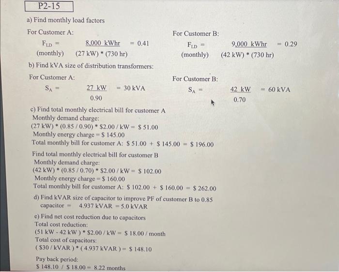 Solved 2.1 Use the data given in Table 2.1 and assume that | Chegg.com