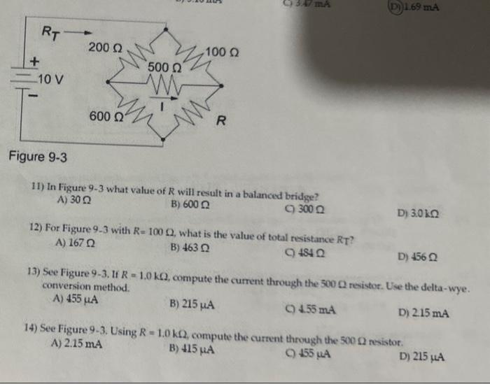 Solved Using R = 1k, compute the current through the 500 | Chegg.com