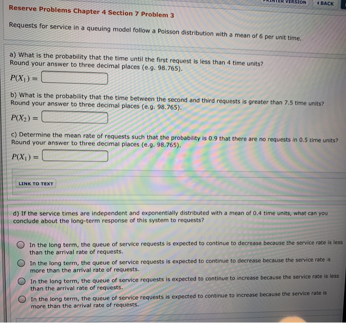 Solved PAUNIER VERSION BACK Reserve Problems Chapter 4 | Chegg.com
