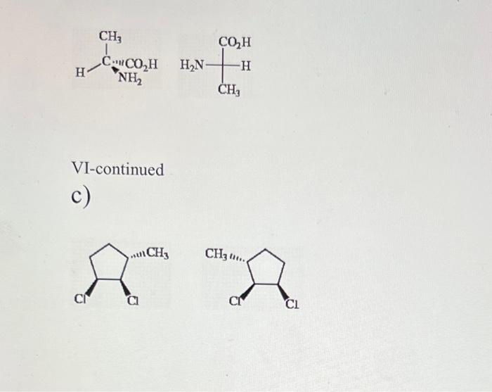 Solved VI. (4 pts/each) Indicate the relationship betwwen | Chegg.com