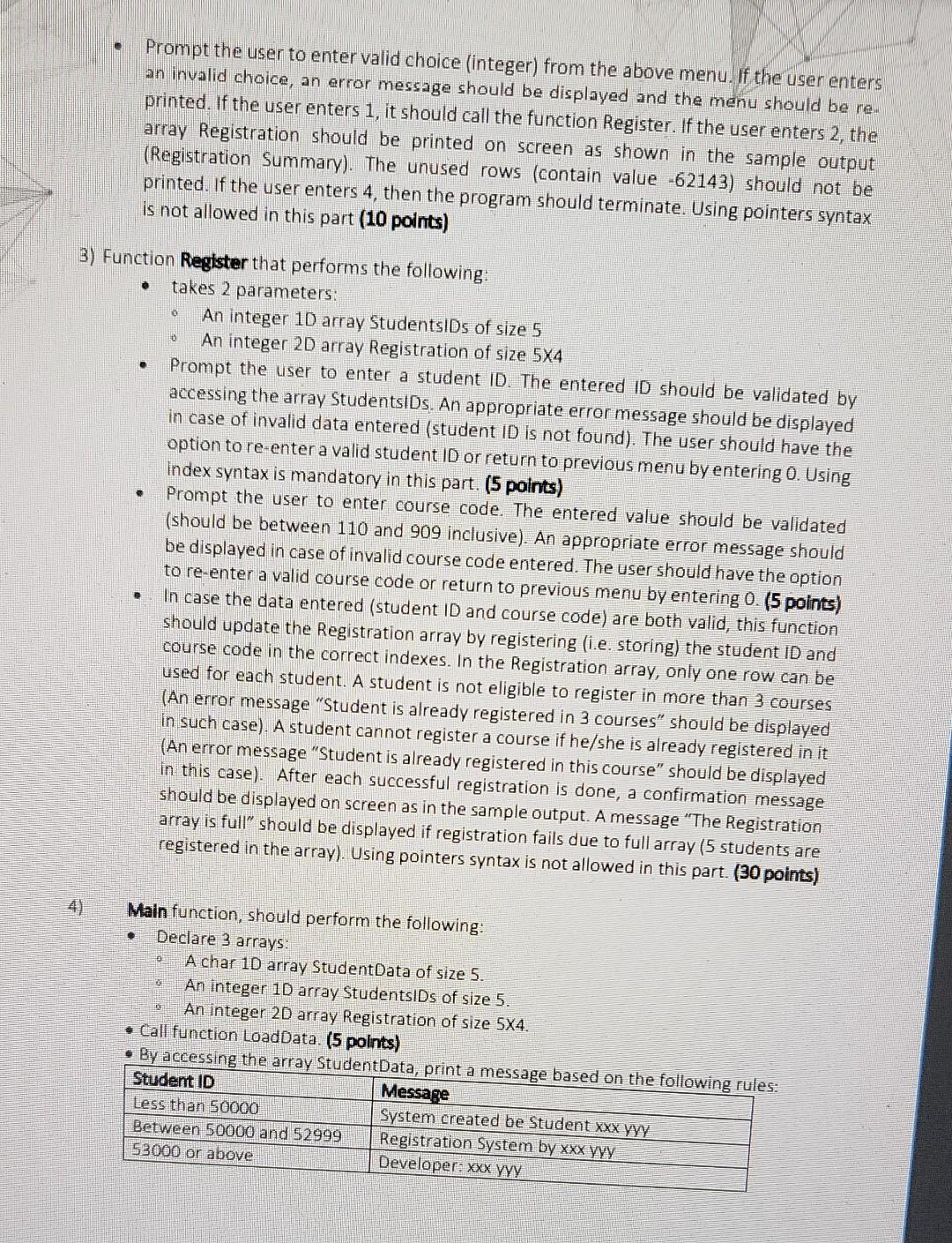 Solved Problem Write A C Program That Simulates A Student Chegg