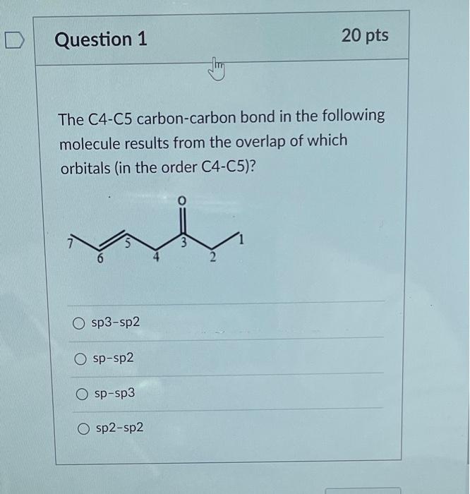 Solved The C4-C5 carbon-carbon bond in the following | Chegg.com