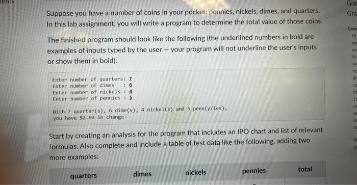 Solved Suppose you have a number of coins in your pocket: | Chegg.com