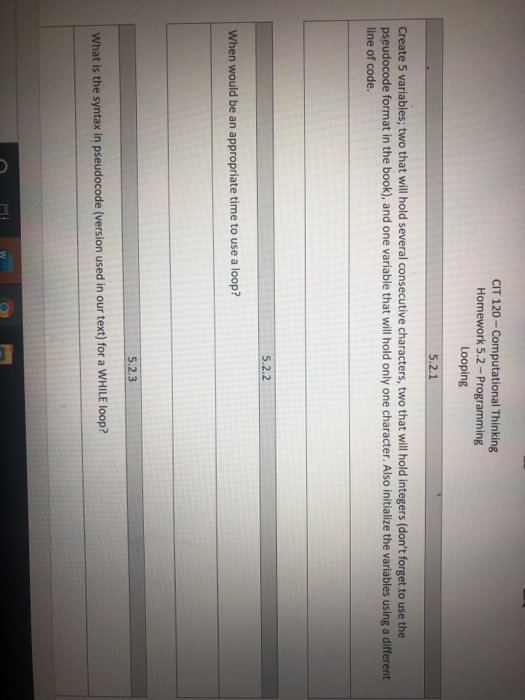 Solved Cit 120 Computational Thinking Homework 5 2