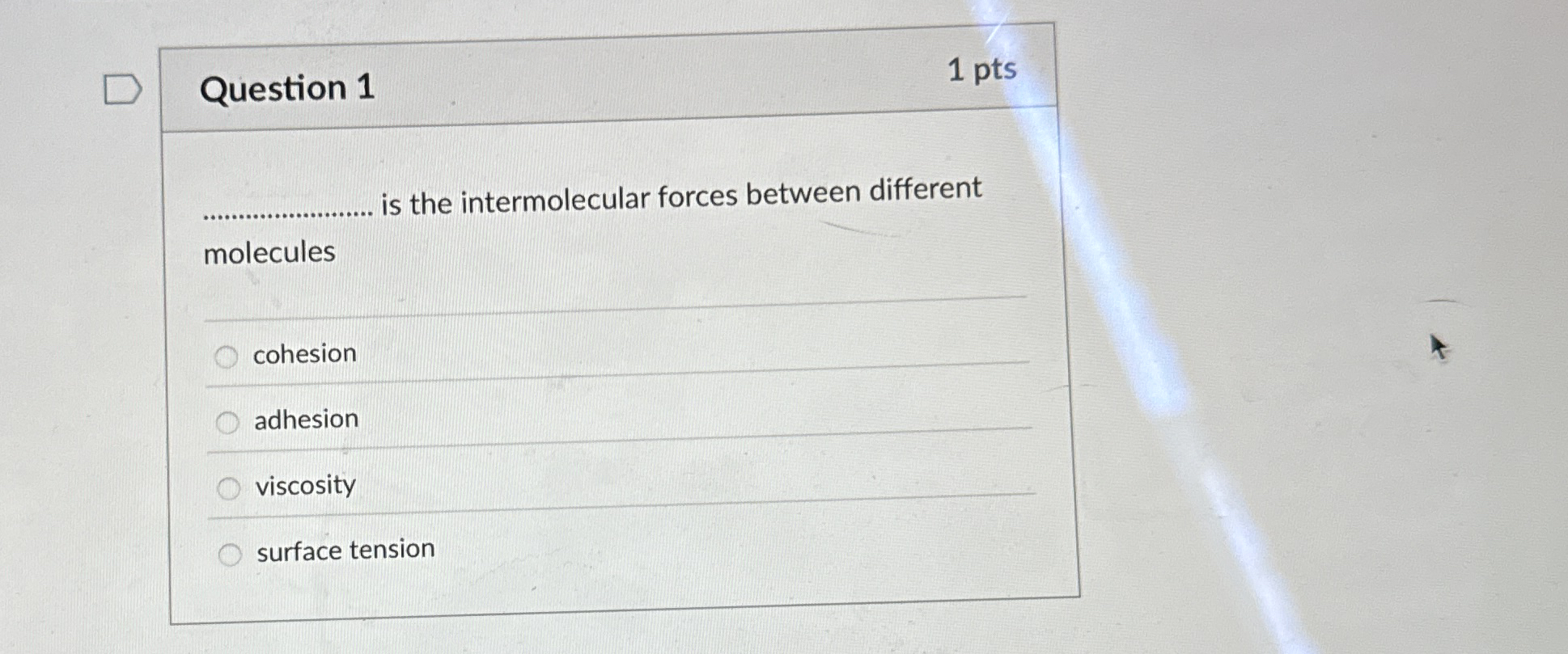 Question 11 ﻿ptsq, ﻿is the intermolecular forces | Chegg.com