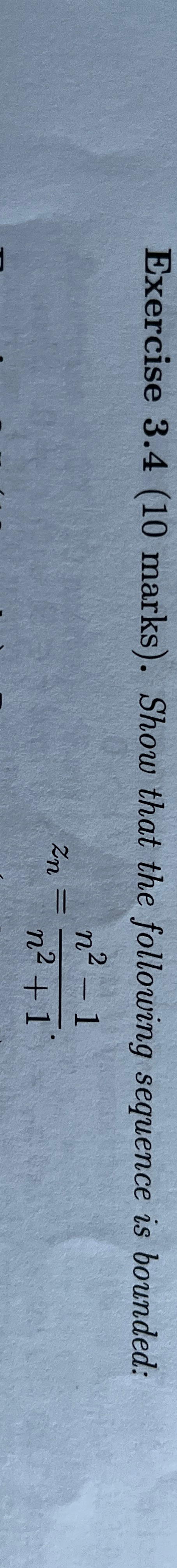 Solved Exercise 3.4 (10 ﻿marks). ﻿Show that the following | Chegg.com