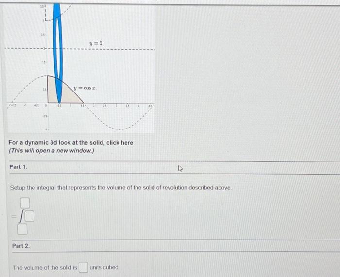 Solved Using the washer method, detemine the volume of a | Chegg.com Solved Using the washer method, detemine the volume of a | Chegg.com