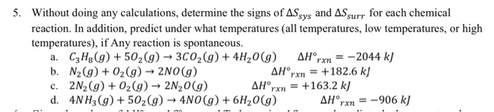 Solved Without doing any calculations, determine the signs | Chegg.com