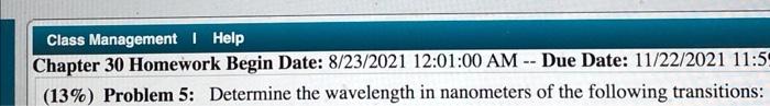 Solved Class Management | Help Chapter 30 Homework Begin | Chegg.com