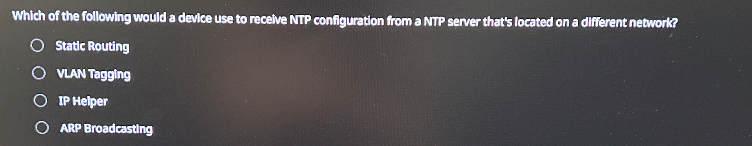 Solved Which of the following would a device use to recelve | Chegg.com