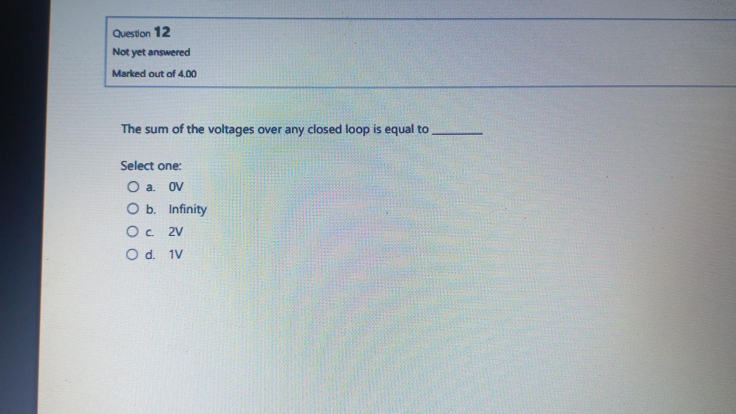 Solved The sum of the voltages over any closed loop is equal | Chegg.com