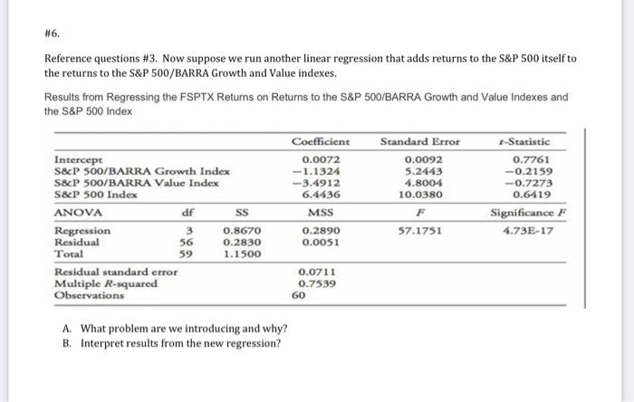 Solved Reference questions \#3. Now suppose we run another | Chegg.com