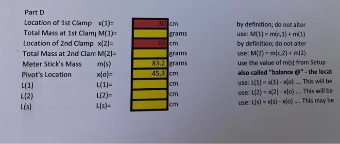 Part D - Predicting the Center of Mass Draw a Free | Chegg.com