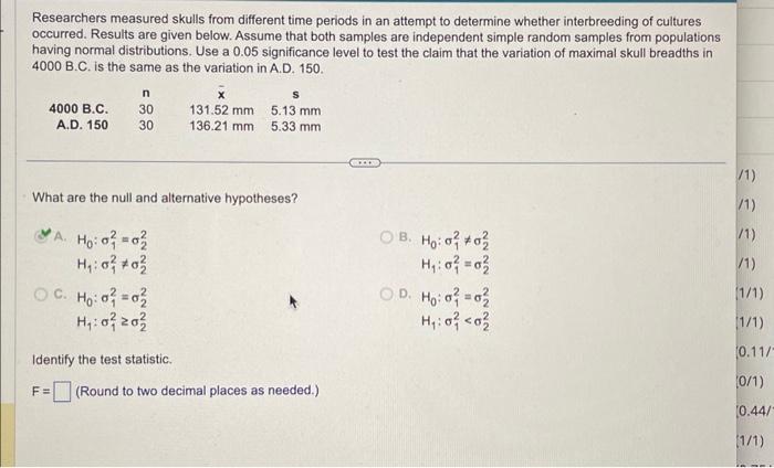 Solved The accompanying data set lists full 1Q scores for a | Chegg.com