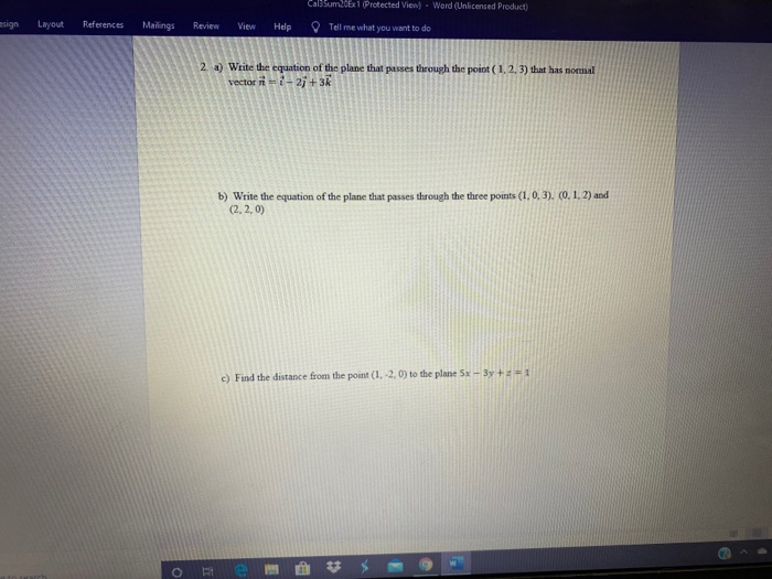 Solved Calum206x1 Protected View) - Word (Unlicensed | Chegg.com