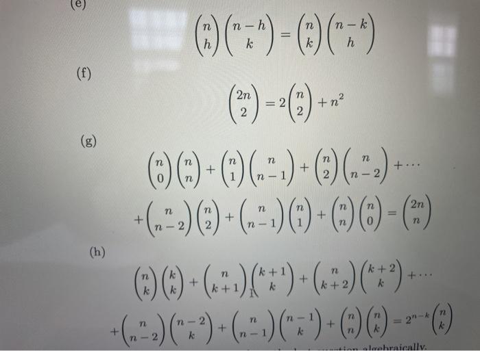 Solved Discrete math: answer all clearlyProve the following | Chegg.com