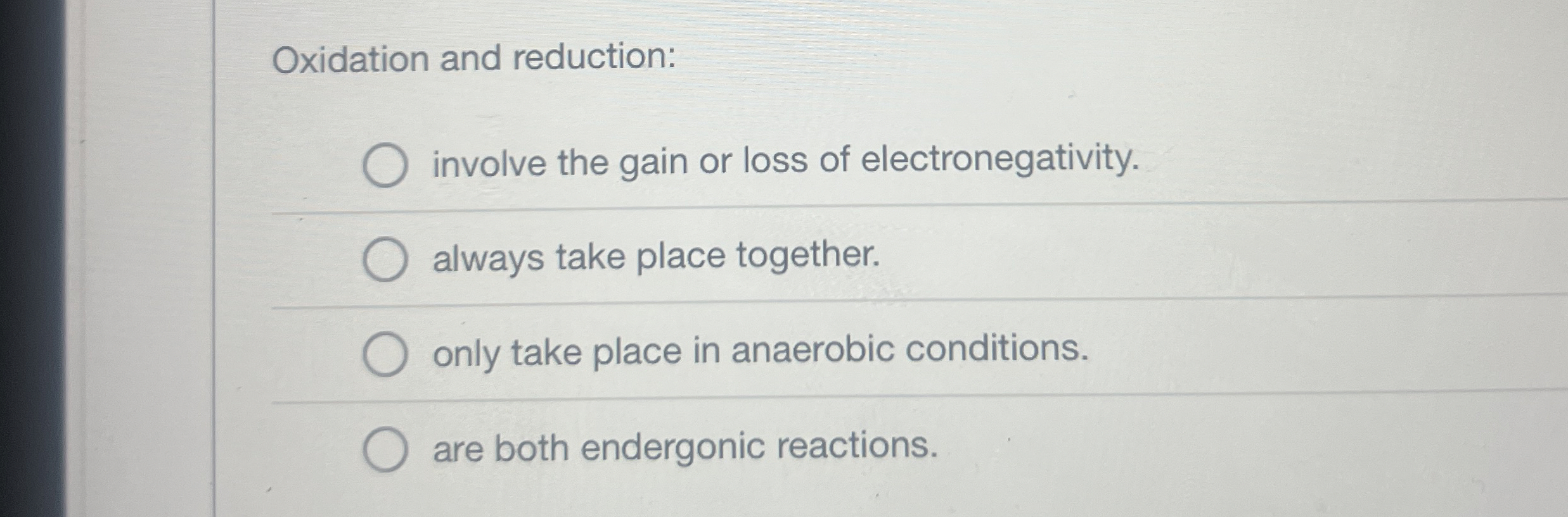 Solved Oxidation and reduction:involve the gain or loss of | Chegg.com