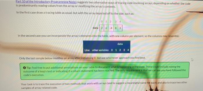 Solved Code Sample 3 Create A Tracing Table For The 8488
