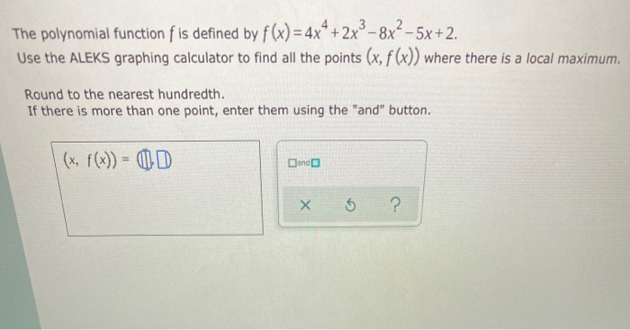 Solved The polynomial function f is defined by f(x) = 4x4 + | Chegg.com