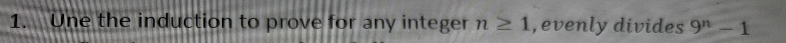 Solved Use the induction to prove for any integer n≥1, | Chegg.com