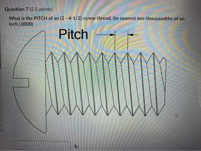 Solved Question 5 (2.5 points) Determine the TAP DRILL size | Chegg.com Solved Question 5 (2.5 points) Determine the TAP DRILL size | Chegg.com