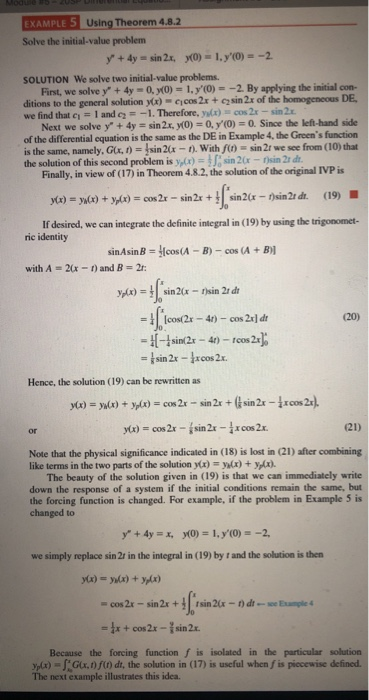 Solved Proceed as in this example to find a solution of the | Chegg.com