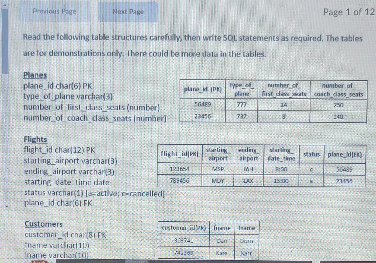 Solved Create a VIEW that shows all customer's names, ticket | Chegg.com