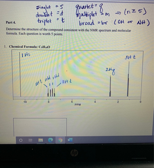 Solved 1/10 Determine how many different types of hydrogens | Chegg.com