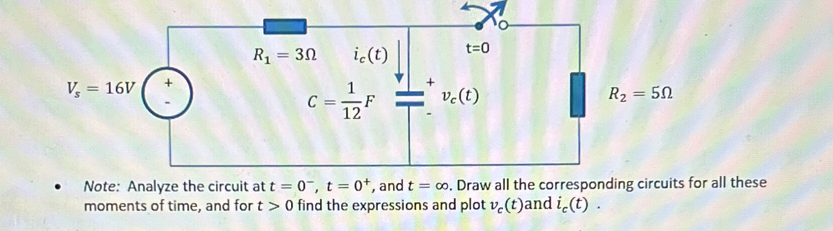 Solved Problem 5: In the circuit below steady state | Chegg.com