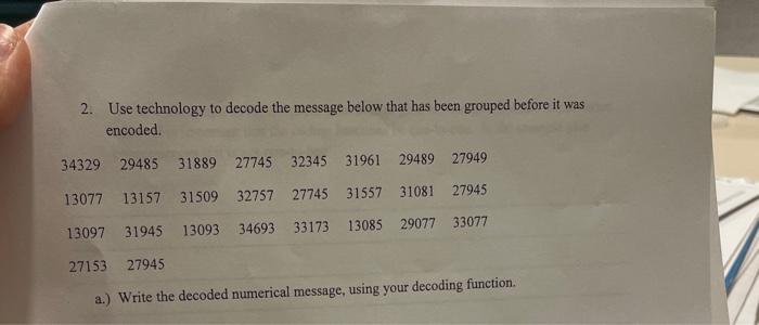 Solved Palomino ID: CRYPTOGRAPHY PROJECT A one-to-one | Chegg.com