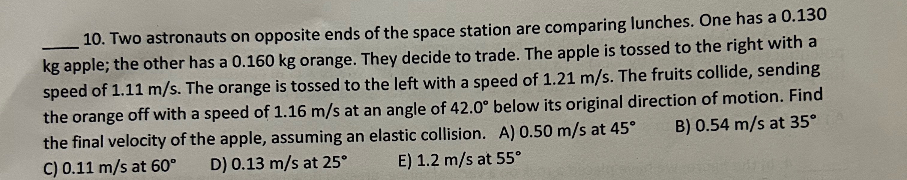 Solved Two astronauts on opposite ends of the space station | Chegg.com